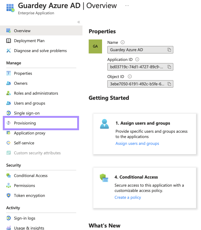 User Provisioning setup with Microsoft Entra ID (Azure AD) – Support Guardey