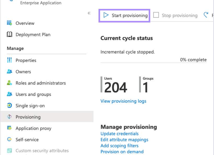 User Provisioning setup with Microsoft Entra ID (Azure AD) – Support ...